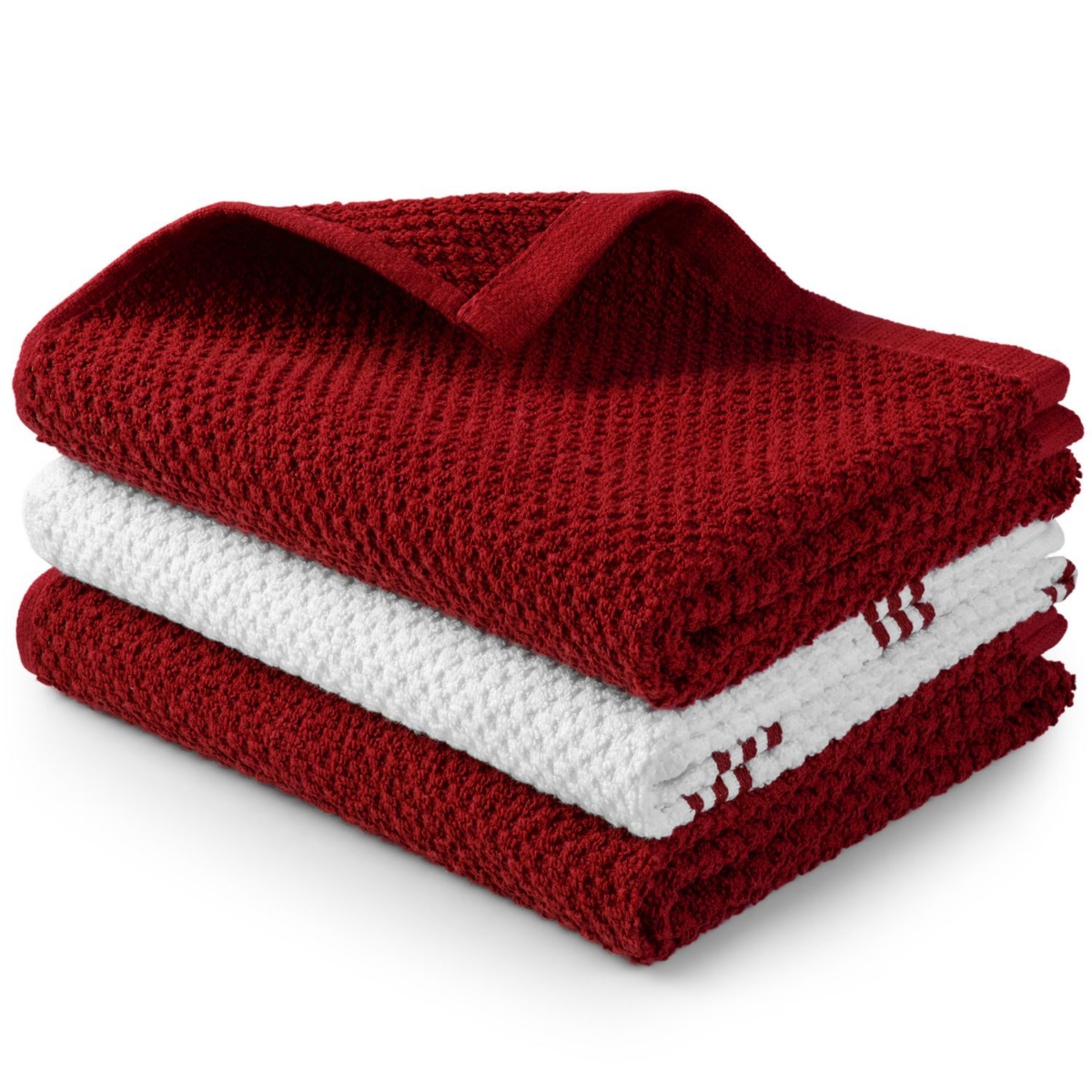 Click here for 3 Pack Absorbent Kitchen Towels Cotton 15x25 Inch... prices