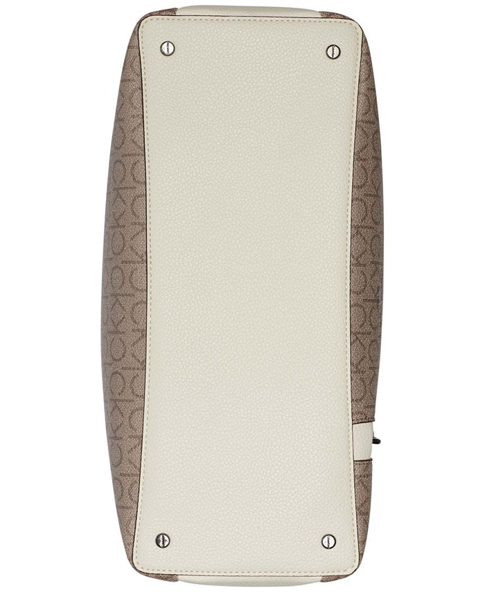 Calvin Klein Adeline Large Signature Triple Compartment Tote & Reviews ...