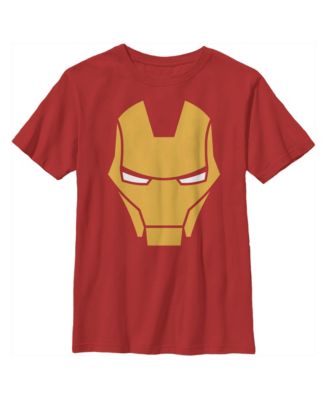 Boy's Marvel Iron Man Helmet Gaze Child T-Shirt - Macy's