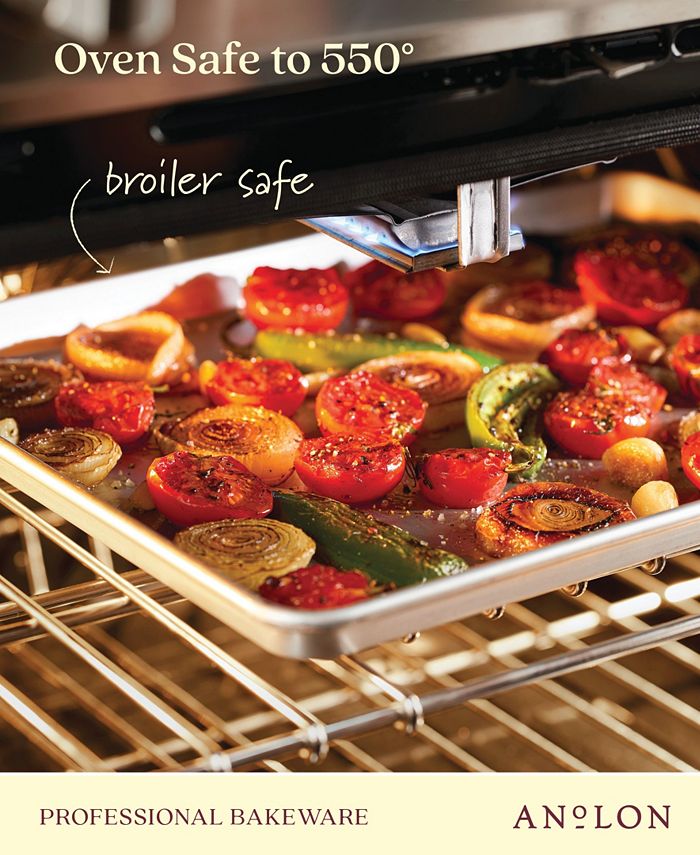 Anolon Pro-Bake Bakeware 2 Piece Aluminized Steel Half Sheet Baking Pan ...