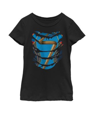 Marvel Girl's Ms. Marvel Ripped Kamala Khan Chest Costume Child T-Shirt ...