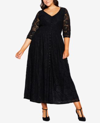 City Chic Trendy Plus Size Divine Creation Maxi Dress - Macy's
