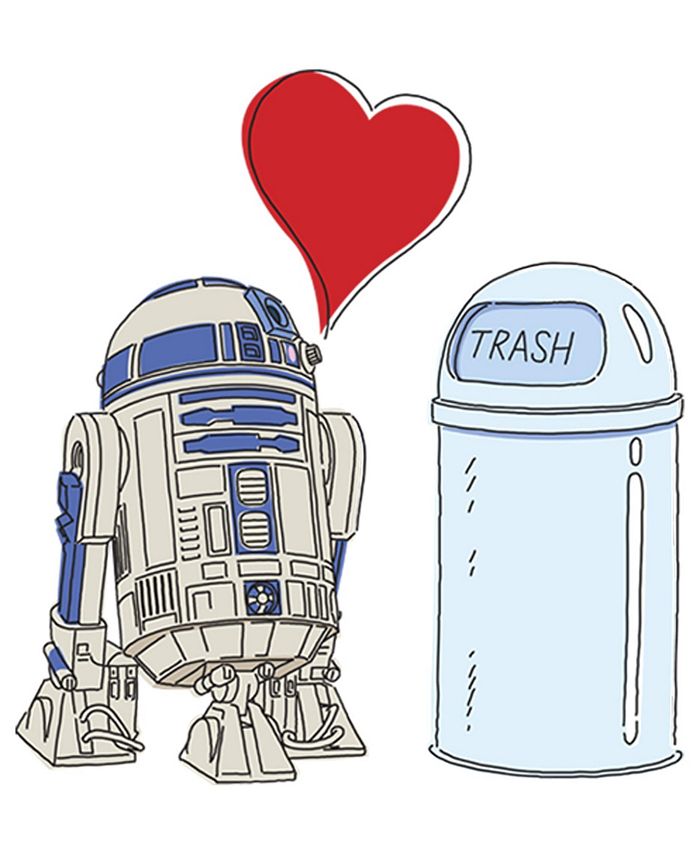 Disney Lucasfilm Girl's Star Wars: A New Hope Droid Love Child T-Shirt ...