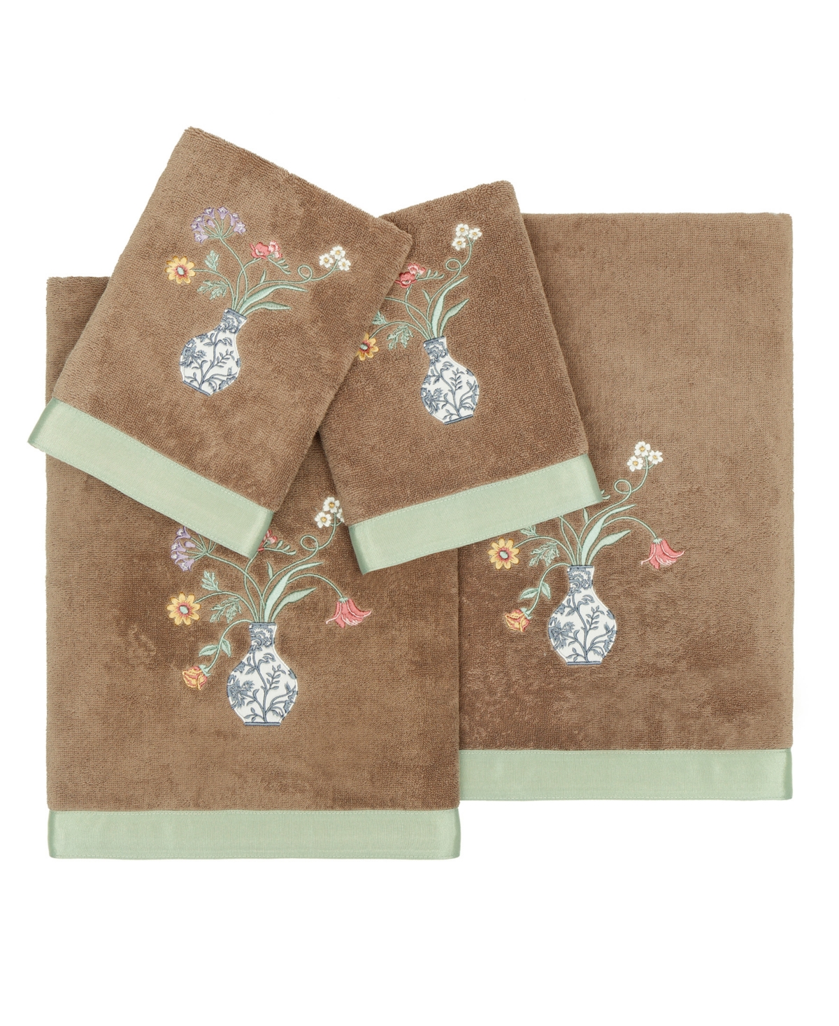 Click here for Linum Home Turkish Cotton Stella Embellished 4-Pc.... prices