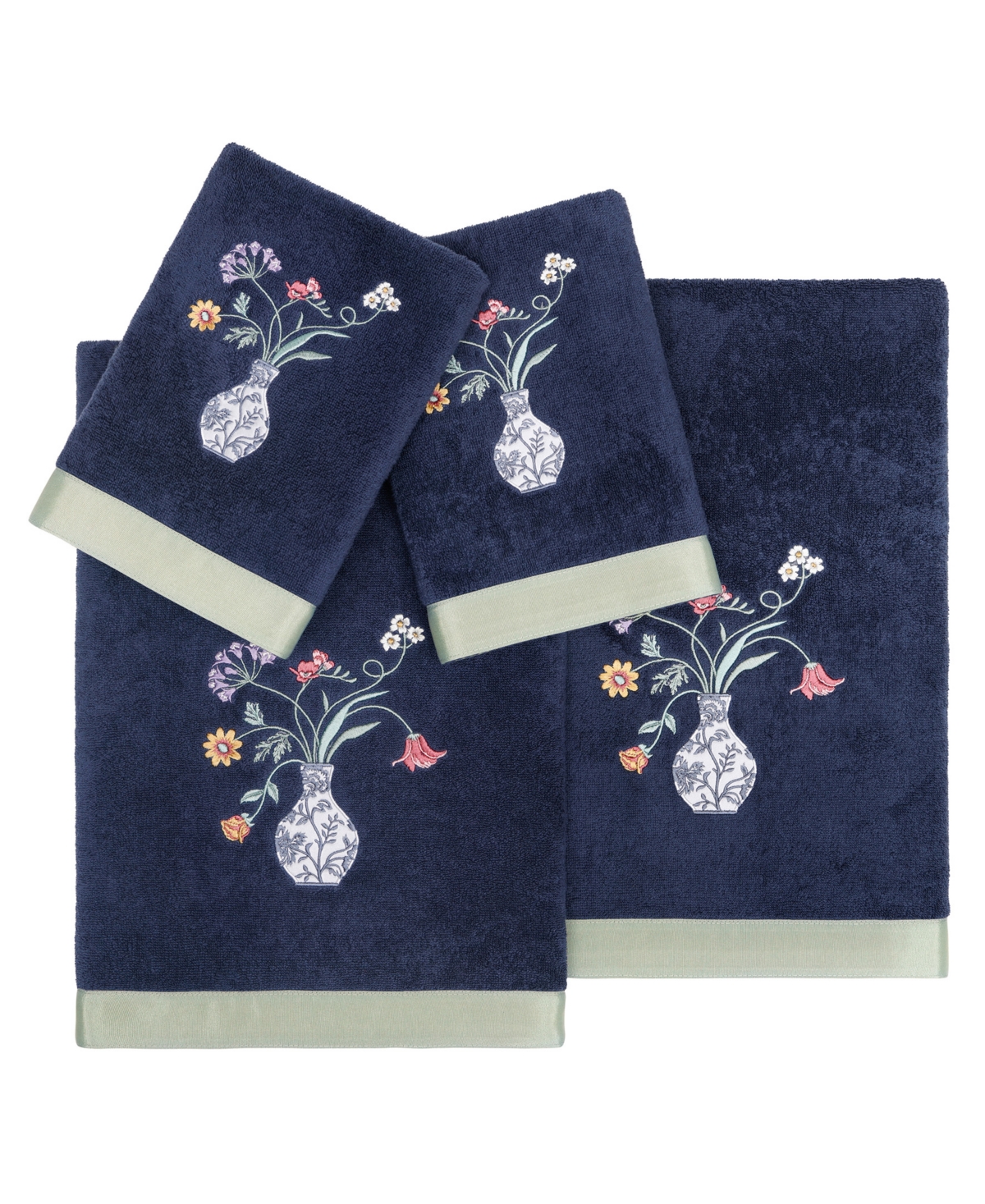 Click here for Linum Home Turkish Cotton Stella Embellished 4-Pc.... prices