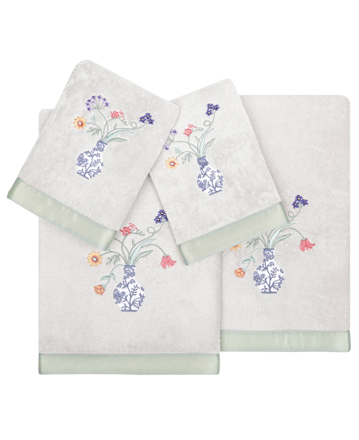 Click here for Linum Home Turkish Cotton Stella Embellished 4-Pc.... prices