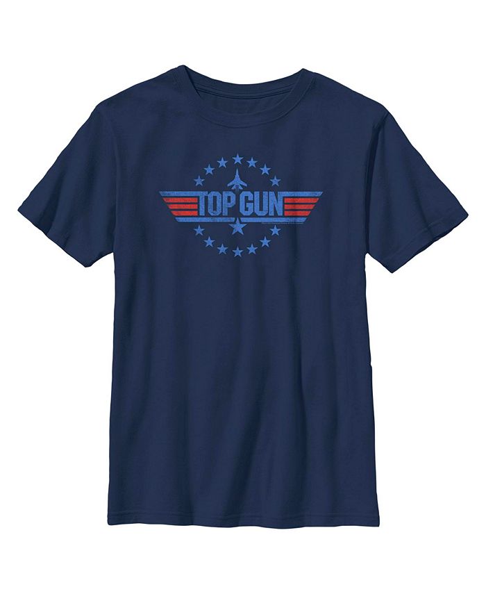 Paramount Pictures Boy's Top Gun Circle of Stars Logo Child T-Shirt ...