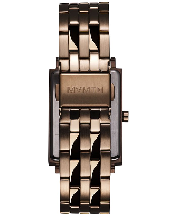 MVMT Women's Signature Square Taupe-Tone Stainless Steel Bracelet Watch ...