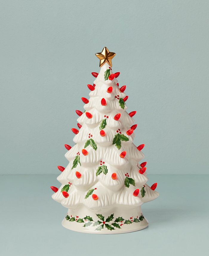 Lenox Treasured Traditions Holiday Light-up Tree - Macy's