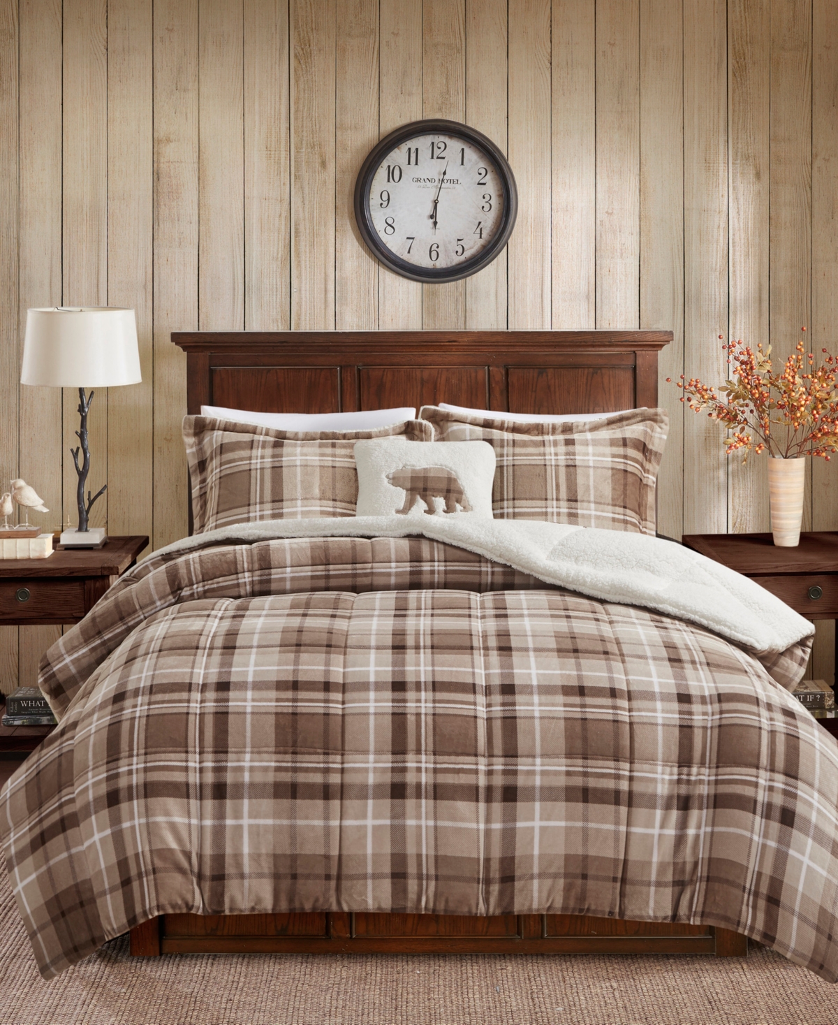 Click here for Woolrich Alton 4-Pc. Comforter Set  King - Tan Pla... prices