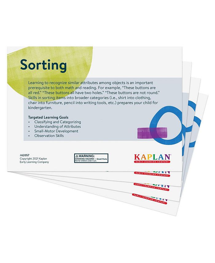 Kaplan Early Learning Sorting Backpack Kit - Macy's