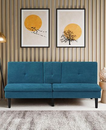 Lifestyle Solutions Serta Misa Convertible Futon with Power and USB ...