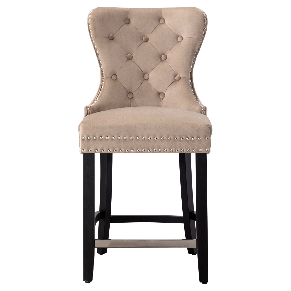 Click here for WestinTrends Tufted Velvet Counter Stool - Velvet... prices