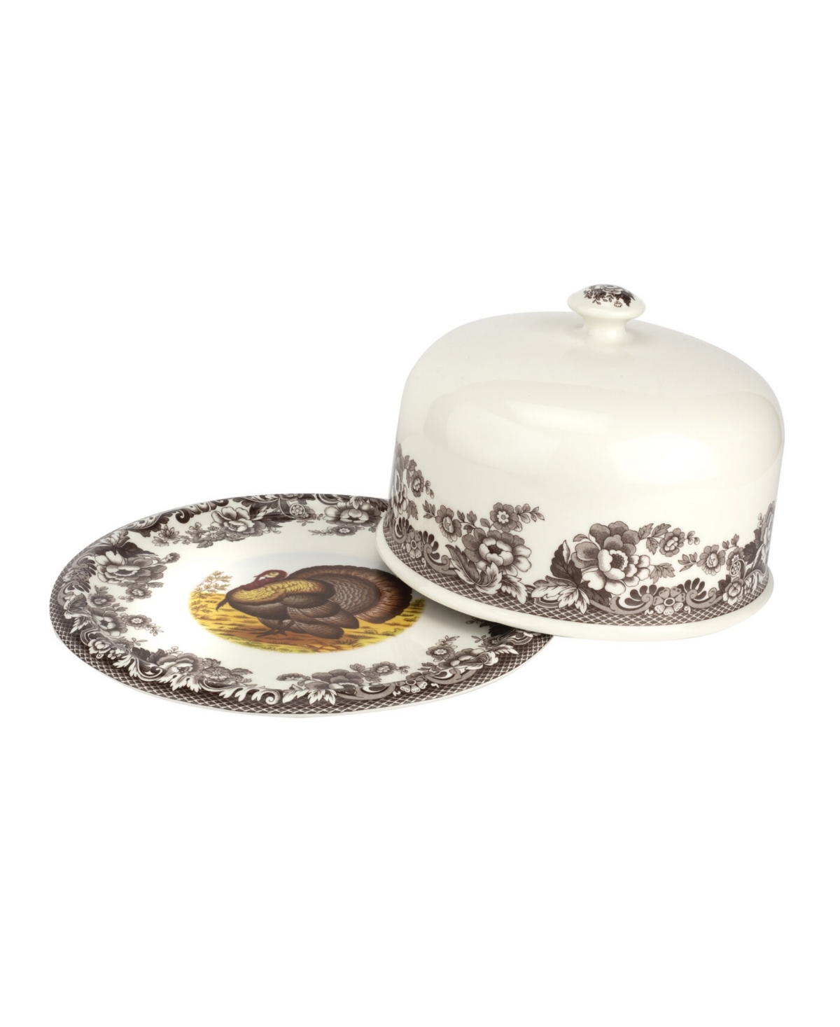 Click here for Spode Woodland Turkey Serving Platter with Dome -... prices