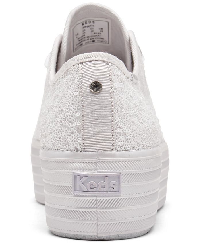 Keds Women's Triple Up Sequins Platform Casual Sneakers from Finish ...
