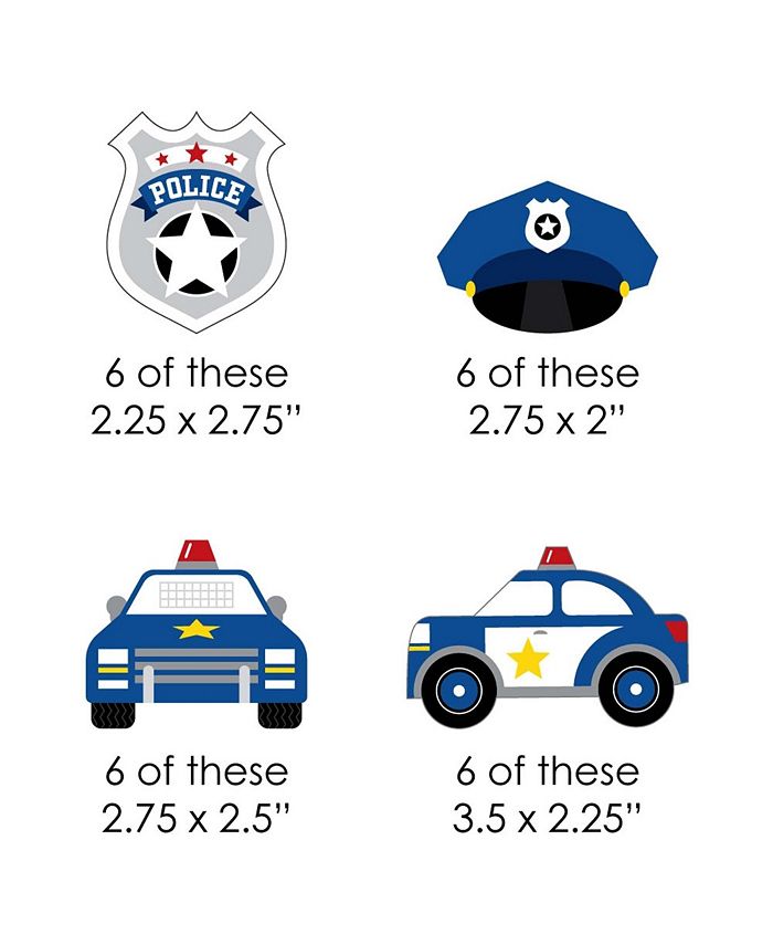 Big Dot of Happiness Calling All Units - Police - Paper Straw Decor ...