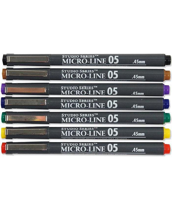 Barnes & Noble Studio Series Micro-Line Color Pen Set of 7 by Peter ...