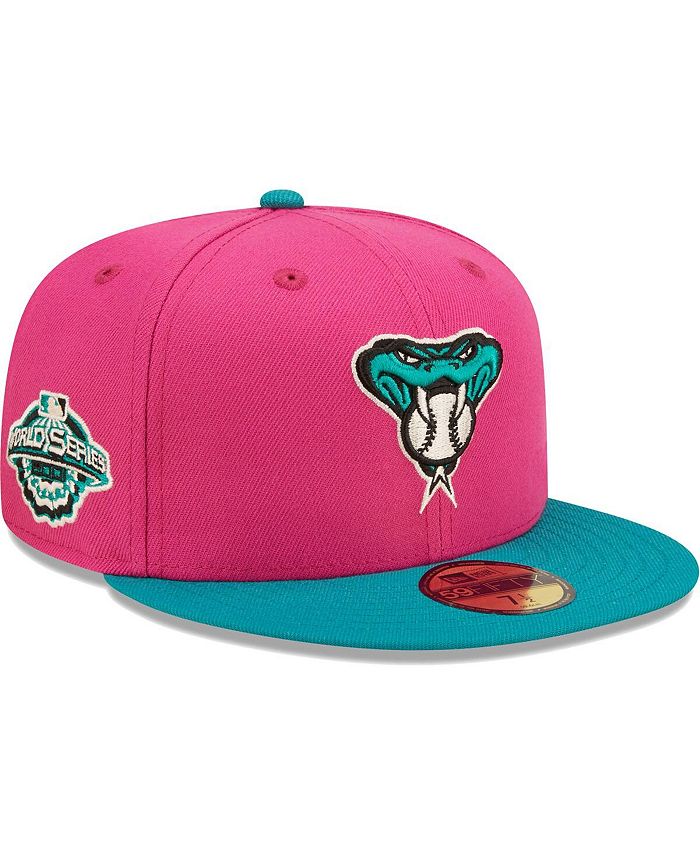 New Era Men's Pink, Green Arizona Diamondbacks Cooperstown Collection ...