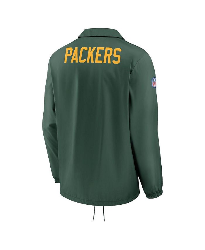 Nike Men's Green Green Bay Packers Sideline Coaches Performance Full ...