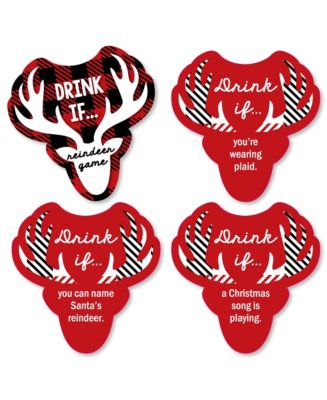 Big Dot of Happiness Drink If Game - Prancing Plaid - Buffalo Plaid ...