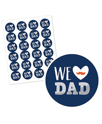 Big Dot of Happiness Happy Father's Day - We Love Dad Party Circle ...