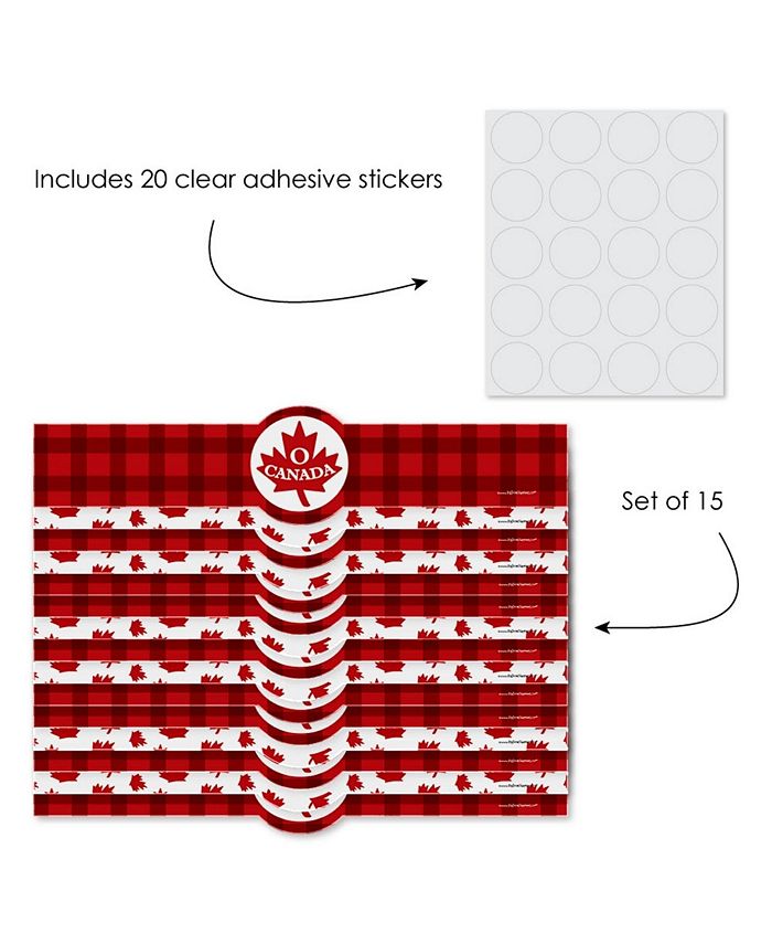 Big Dot of Happiness Canada Day - Canadian Party DIY Wrapper Favors and ...