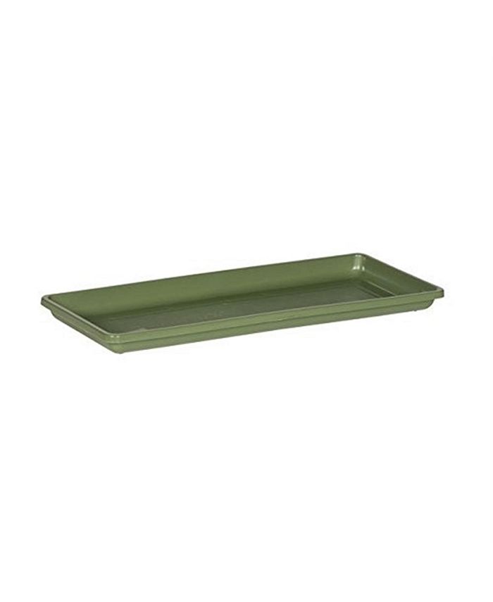 Novelty Plastic Countryside Sage Flower Box Tray, 18 Inch - Macy's
