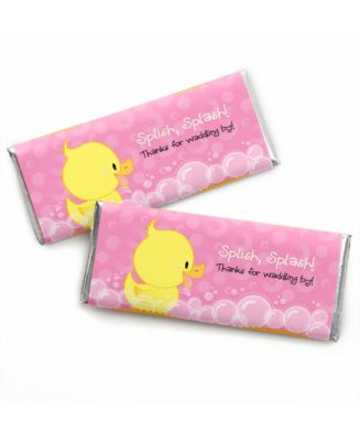Pink Ducky Duck - Candy Bar Wrappers Baby Shower or Birthday Party ...