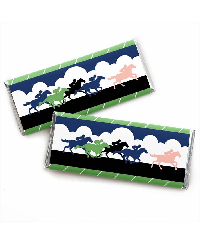 Big Dot of Happiness Kentucky Horse Derby - Candy Bar Wrapper Horse ...