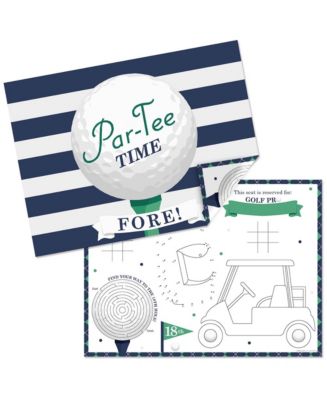 Big Dot of Happiness Par-Tee Time - Golf - Paper Coloring Sheets ...
