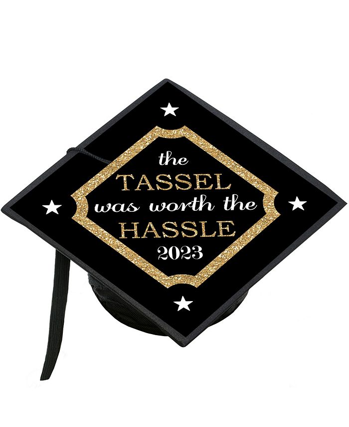 Big Dot of Happiness Tassel Worth The Hassle - Gold - 2024 Graduation ...