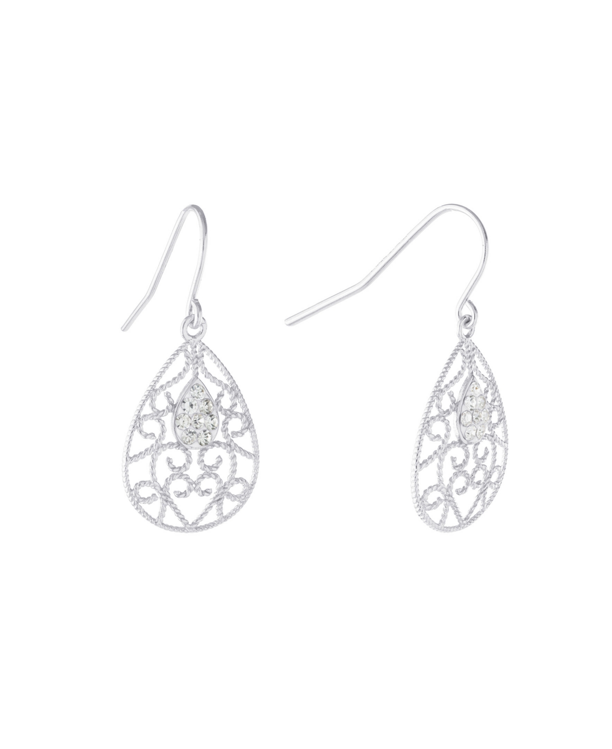 Click here for Giani Bernini Crystal (0.16 ct.t.w) Filigree Tear... prices