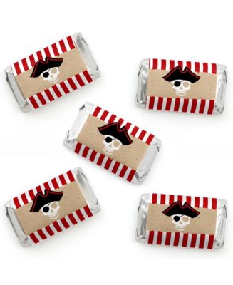 Big Dot of Happiness Beware of Pirates - Mini Candy Bar Wrapper ...