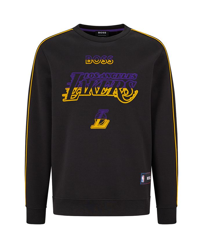 Hugo Boss BOSS x NBA Men's Los Angeles Lakers Regular-Fit Sweatshirt ...