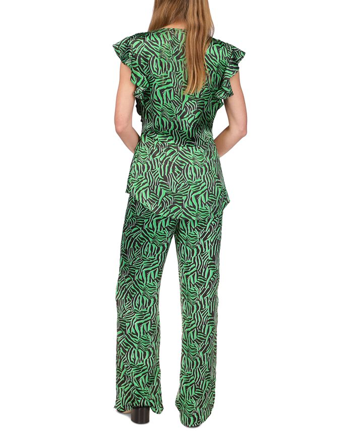 Michael Kors Women's Zebra-Print High-Slit Pants & Reviews - Pants ...