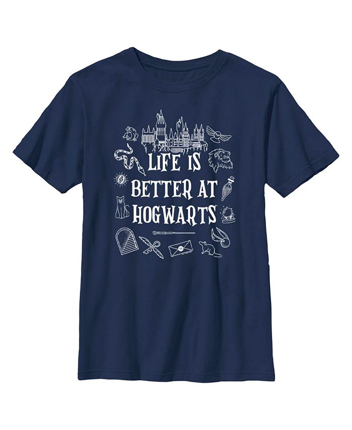 Warner Bros. Boy's Harry Potter Life is Better at Hogwarts Icons Child ...