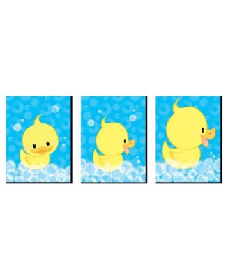 Big Dot of Happiness Ducky Duck - Rubber Ducky Wall Art Decor - 7.5 x ...