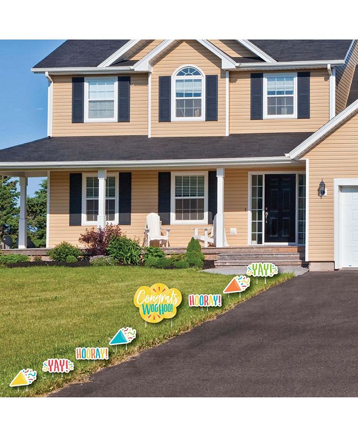 Big Dot of Happiness Congrats - Outdoor Lawn Decorations ...