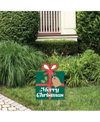 Big Dot of Happiness Happy Holiday Presents - Outdoor Lawn Sign ...