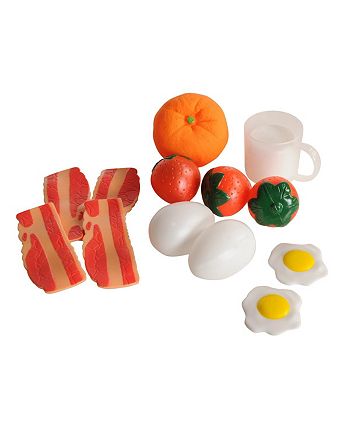 Kaplan Early Learning Life-size Pretend Play Breakfast Meal Set with 24 ...
