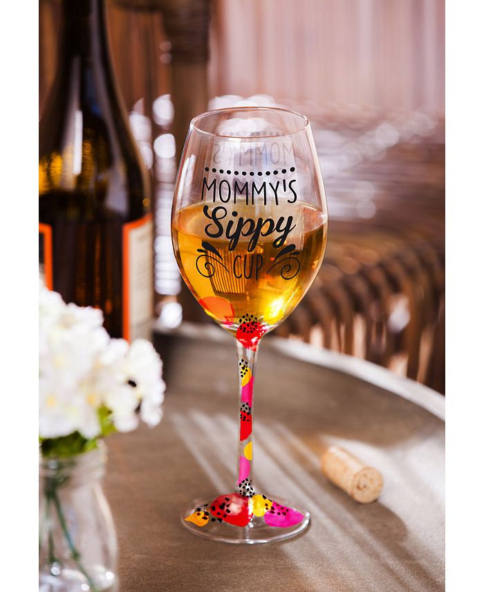 Evergreen Garden Wine Glass w/Box, 12 OZ., Mommy's Sippy Cup - Macy's