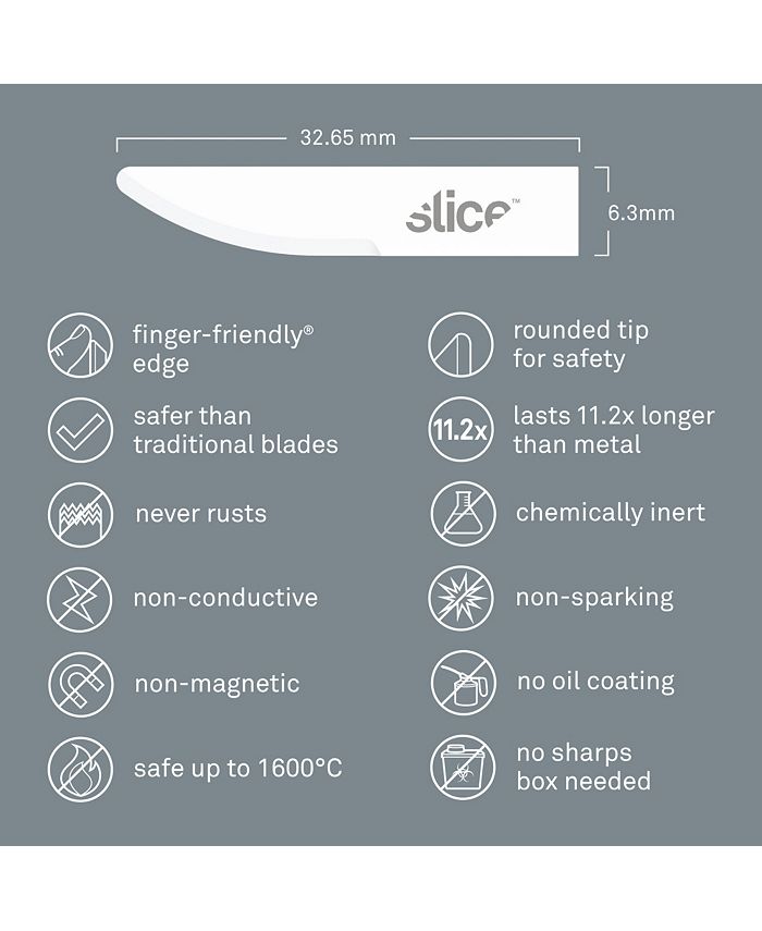Slice 10520 Replacement Craft Knife Scalpel Blades - Curved Edge ...