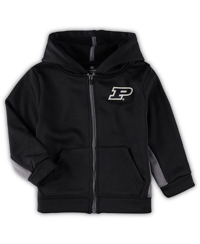 Colosseum Toddler Boys Black, Gray Purdue Boilermakers Shark Full-Zip ...