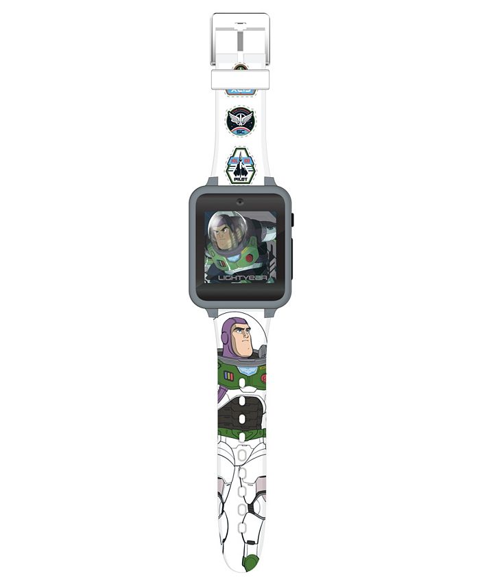 Buzz Lightyear Unisex White Silicone Strap Smart Watch - Macy's