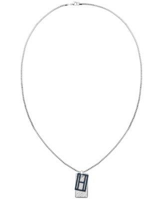 Tommy Hilfiger x Anthony Ramos Men's Stainless Steel Necklace - Macy's