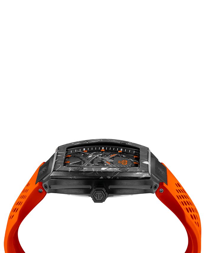 Philipp Plein Men's Automatic The $keleton Sport Master Orange ...