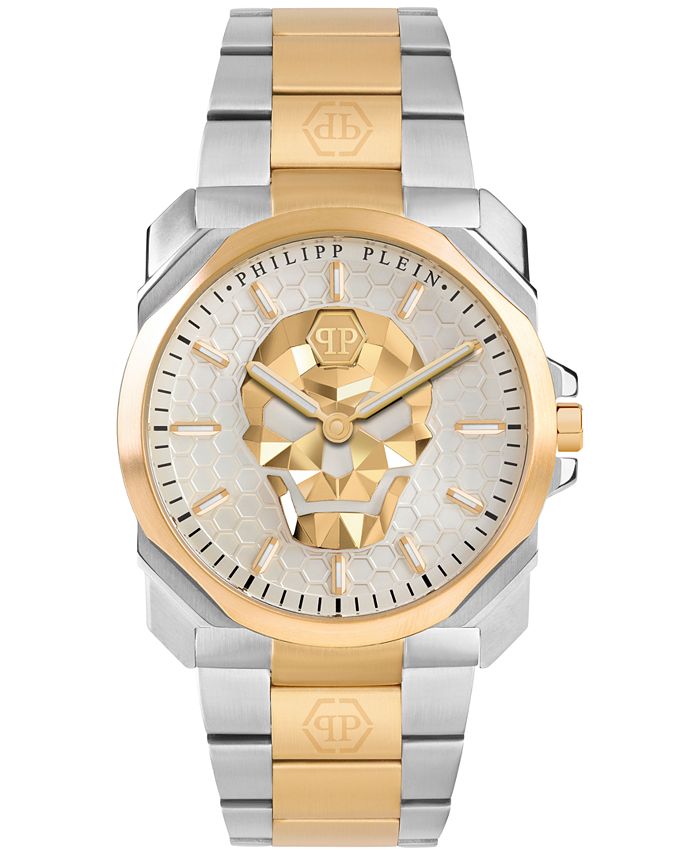 Philipp Plein Men's The $kull Two-Tone Stainless Steel Bracelet Watch ...