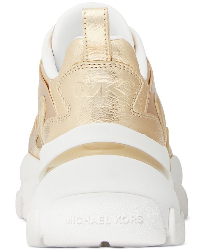 Michael Kors Women's Nick Lace-Up Trainer Running Sneakers - Macy's