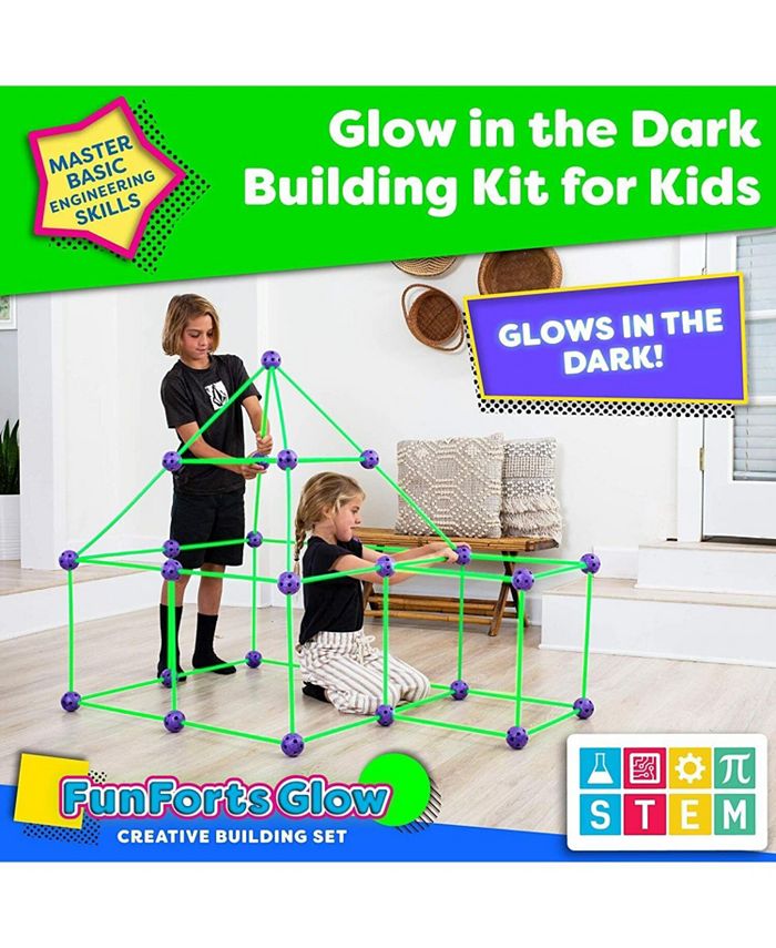 Power Your Fun Fun Forts Glow Fort Building Kit for Kids - 81 Pack - Macy's