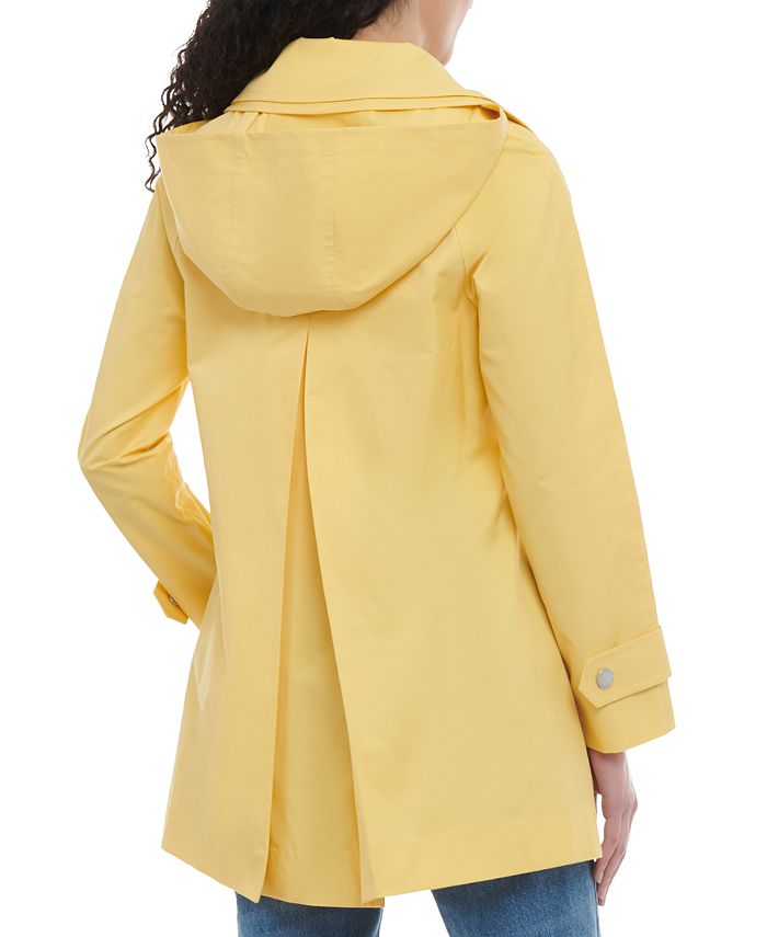 London Fog Women's Single-Breasted Hooded Raincoat & Reviews - Coats ...